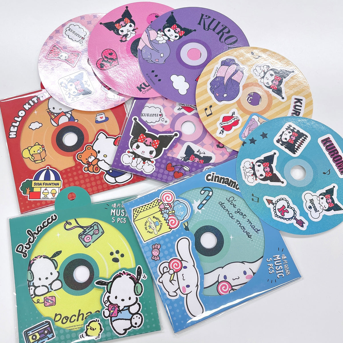 Sanrio Characters Decorative CD Stickers Pack – Pieceofcake0716